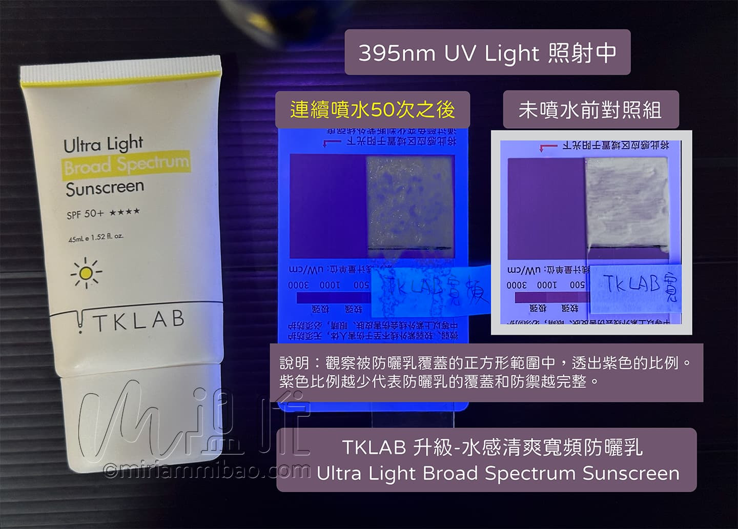 2023最新13支高UVA防曬乳紫外線實測防水力,只有1支完勝 | MiriamMibao